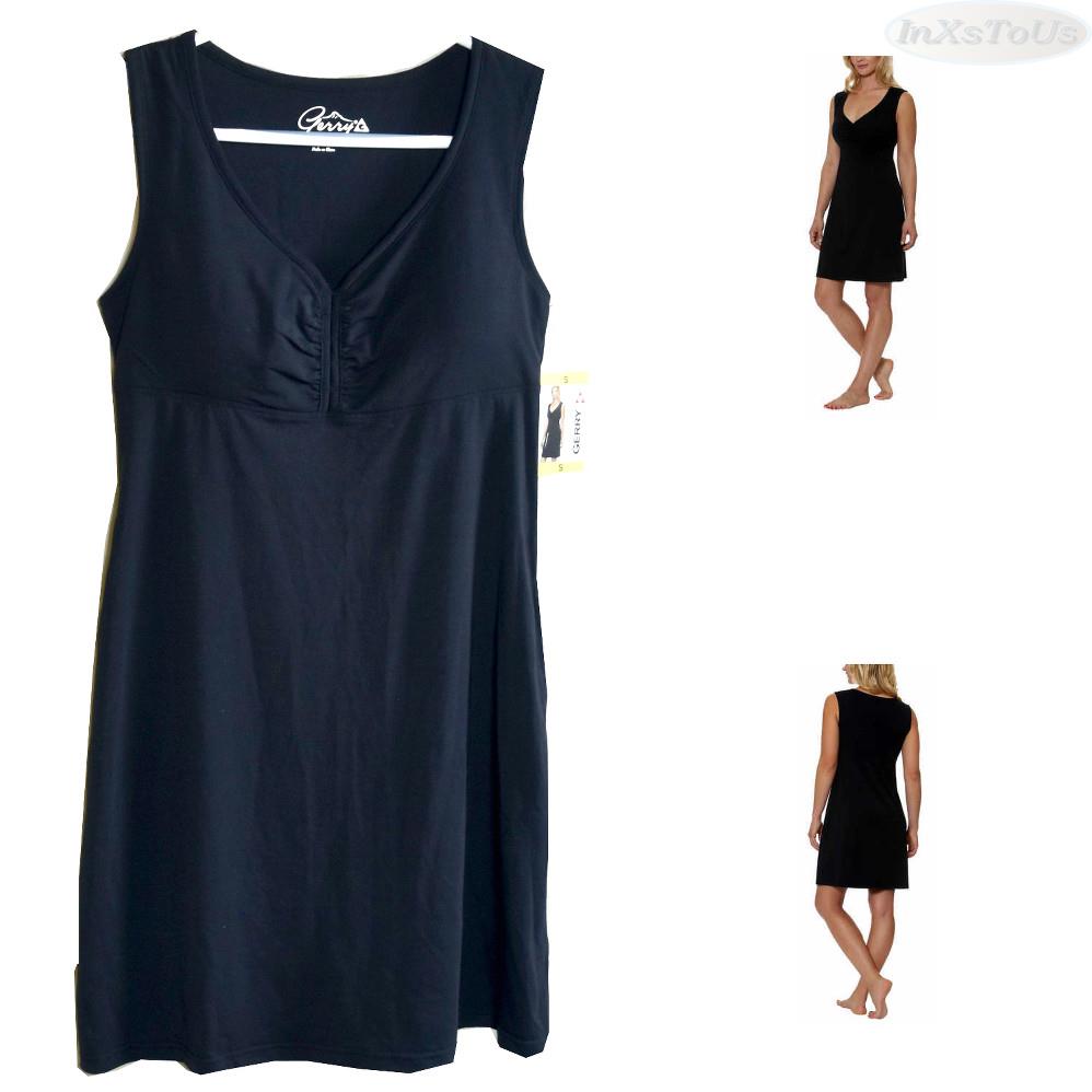 Gerry Woman's Bra Top Sleeveless Dress Black or Print Choose Size New ...